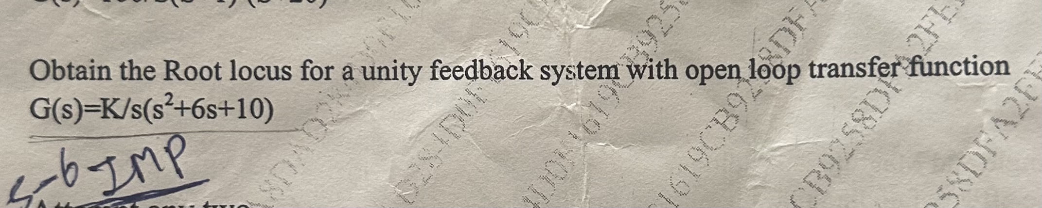 Solved Obtain the Root locus for a unity feedback system | Chegg.com