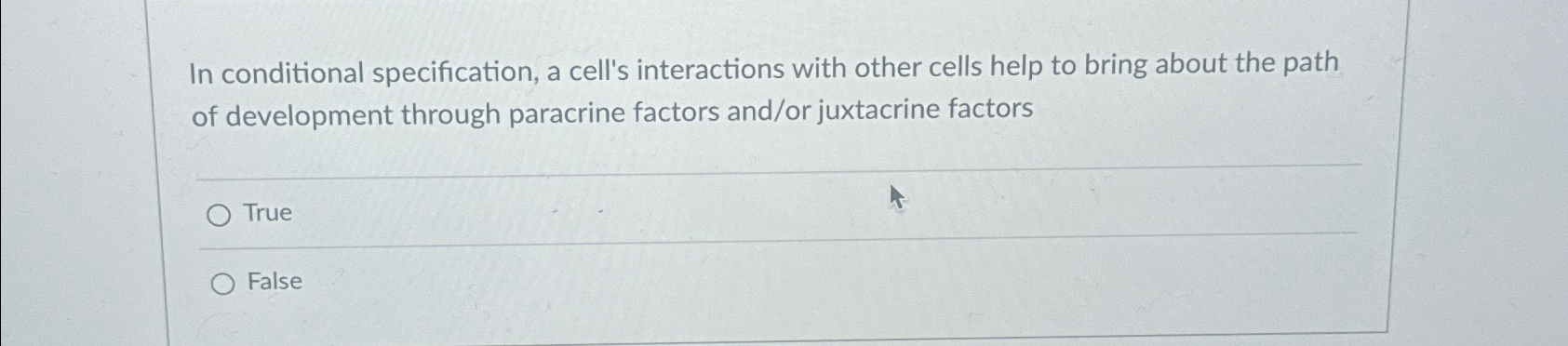Solved In conditional specification, a cell's interactions | Chegg.com