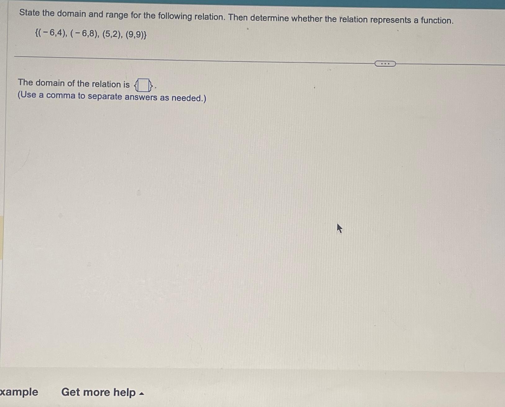 Solved State the domain and range for the following | Chegg.com