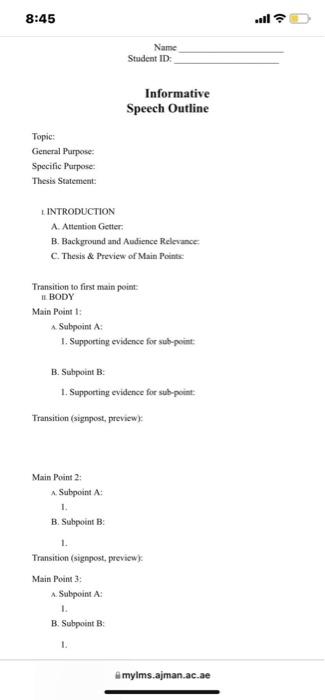 Solved Write a speech about plastic surgery, following the | Chegg.com