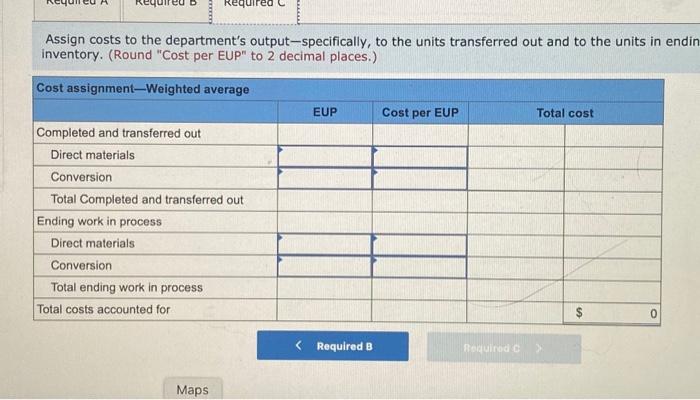 Solved a.) compute the equivalent units of production for | Chegg.com