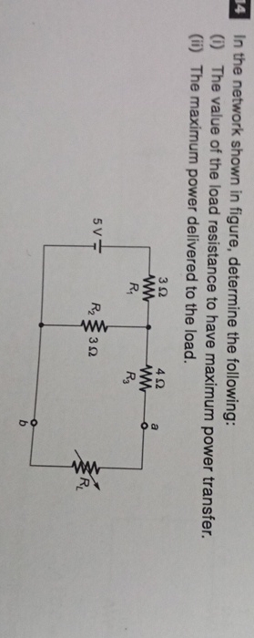 Solved 14 ﻿In the network shown in figure, determine the | Chegg.com