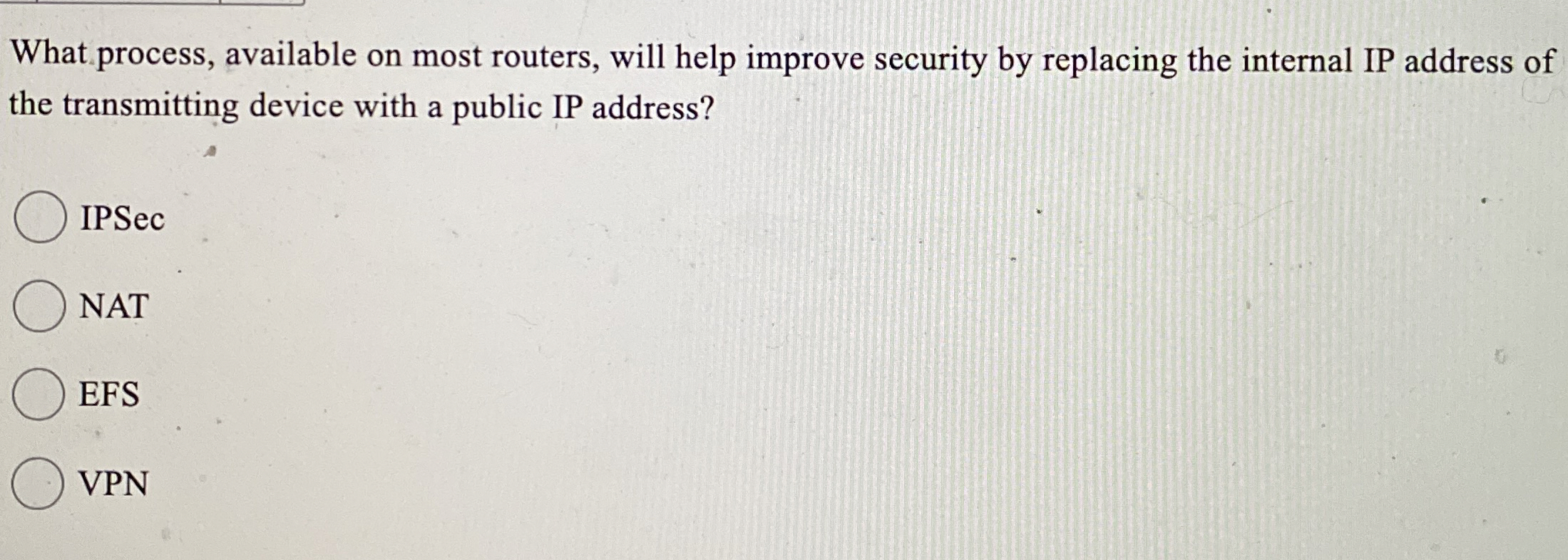 Solved What process, available on most routers, will help | Chegg.com