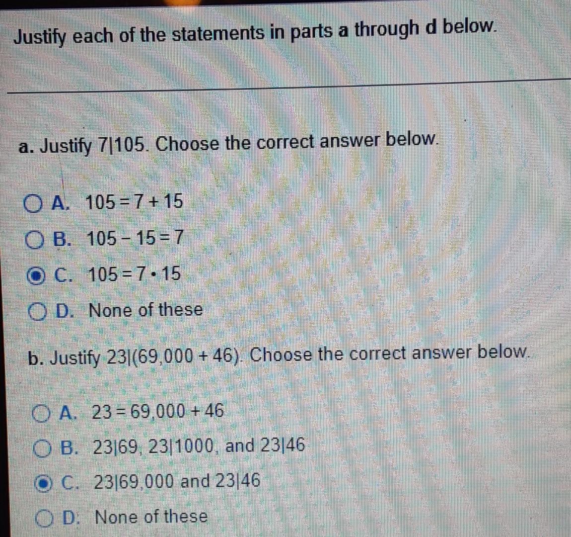 Solved Justify each of the statements in parts a through d | Chegg.com