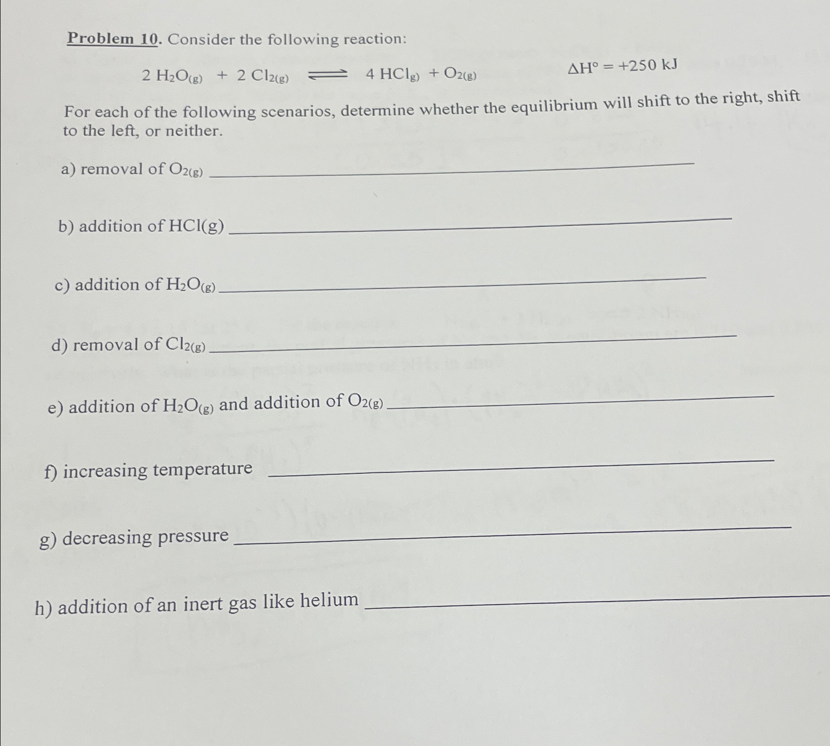 Solved Problem 10. ﻿Consider the following | Chegg.com