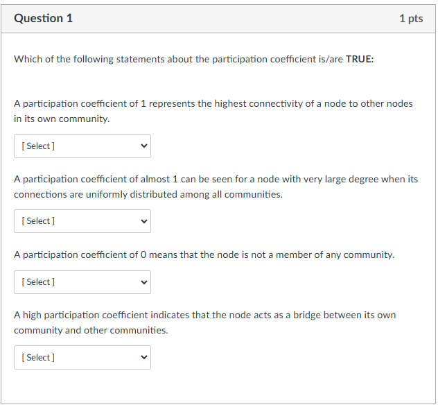 Solved Question 1Which of the following statements about the | Chegg.com