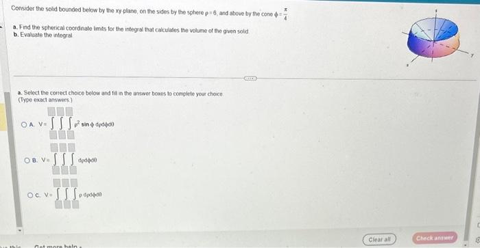 Solved Consider the solid bounded below by the xy plane, on | Chegg.com