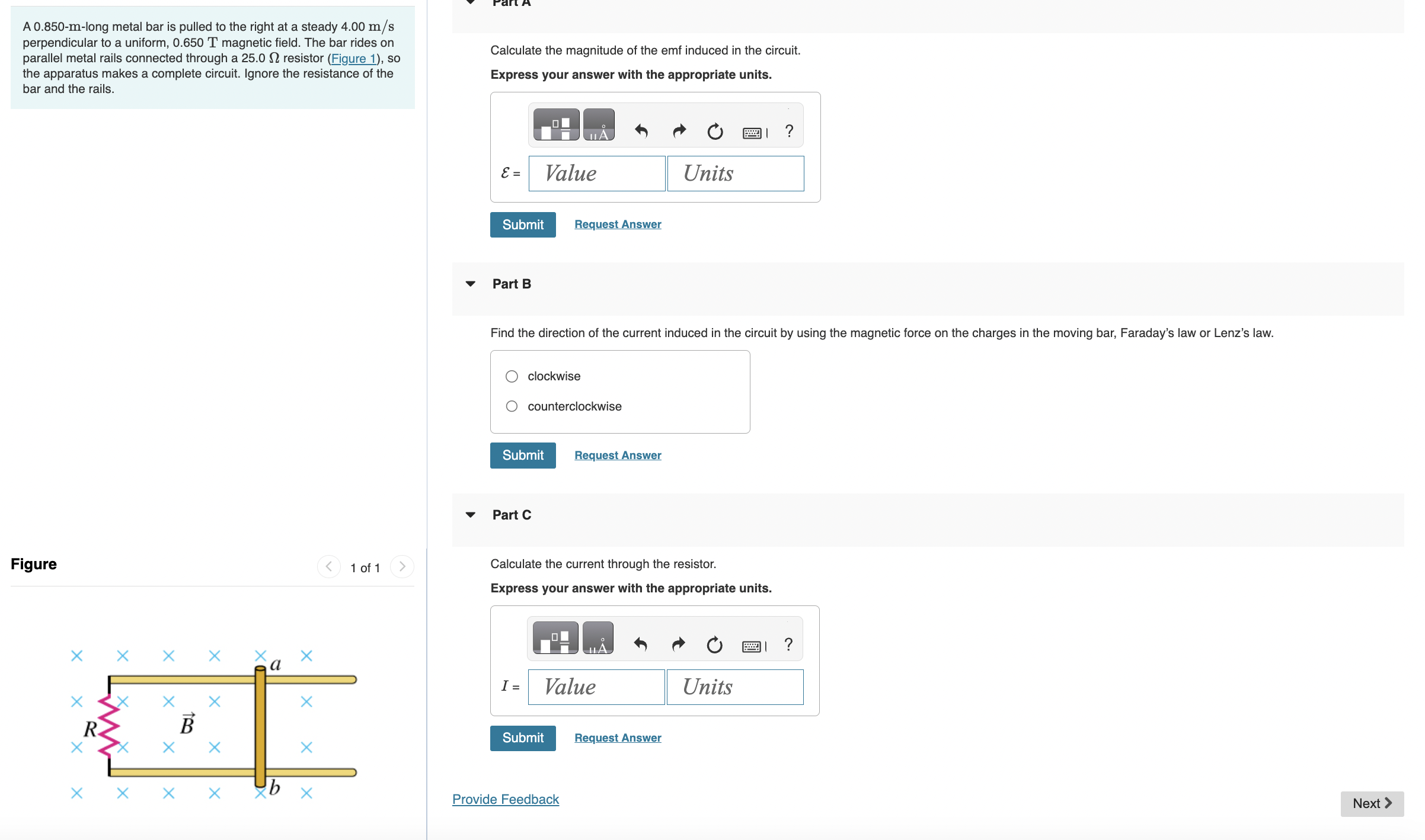 Solved Calculate the magnitude of the emf induced in the | Chegg.com