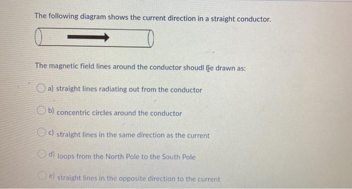 Solved The following diagram shows the current direction in | Chegg.com