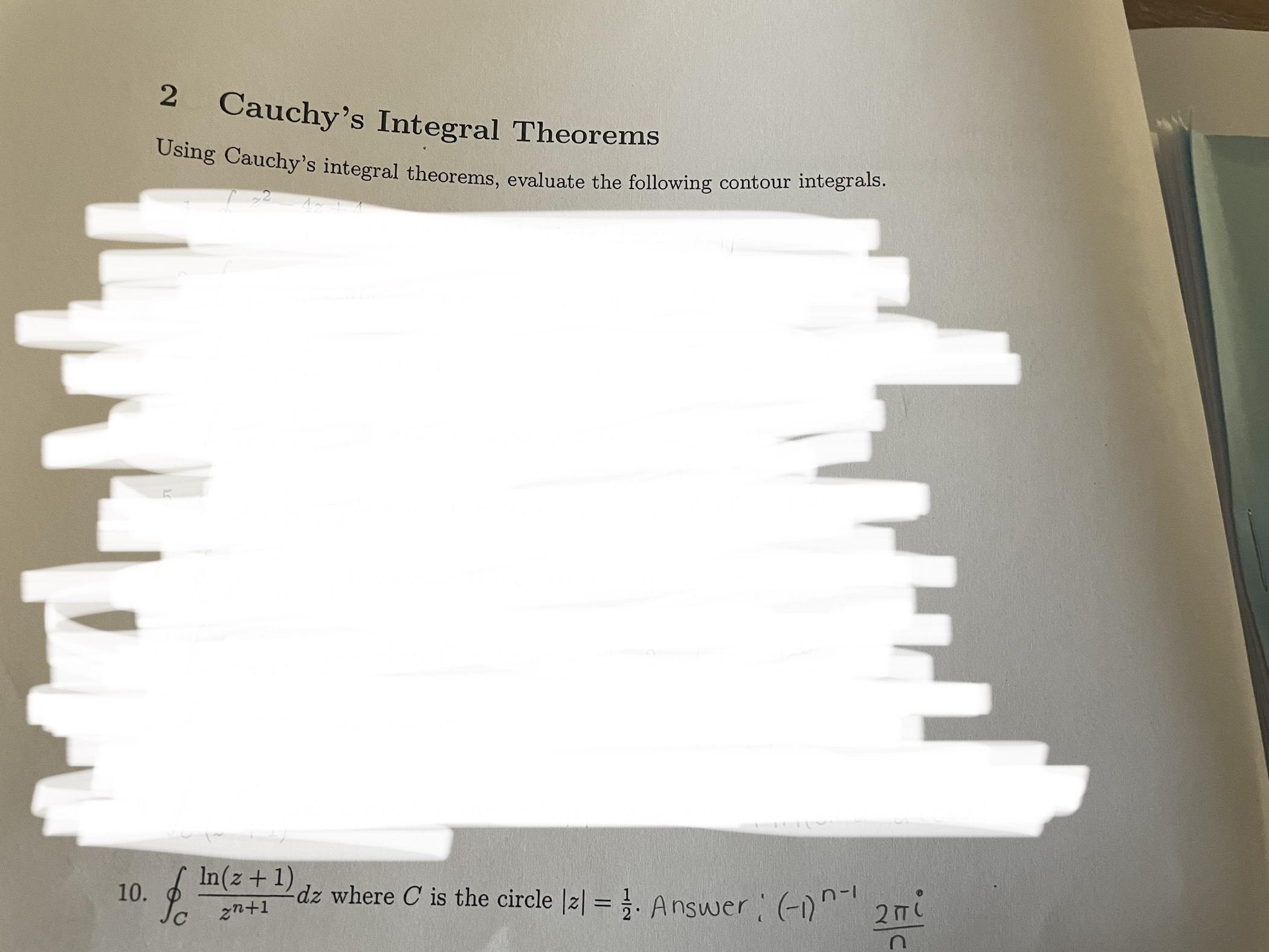 Solved 2 Cauchy's Integral TheoremsUsing Cauchy's integral | Chegg.com Solved 2 Cauchy's Integral TheoremsUsing Cauchy's integral | Chegg.com