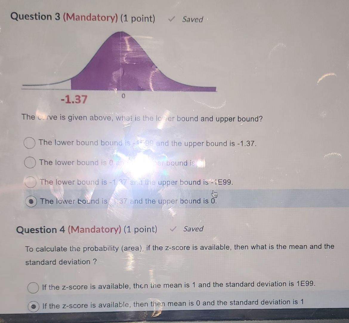 Solved Question 3 (Mandatory) (1 ﻿point) ﻿SavedThe u ve is | Chegg.com