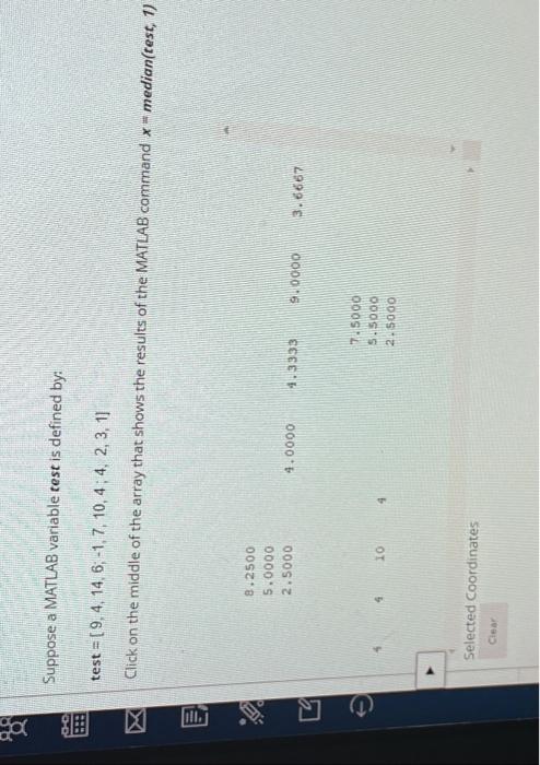 Solved Ill Suppose A Matlab Variable Test Is Defined By 