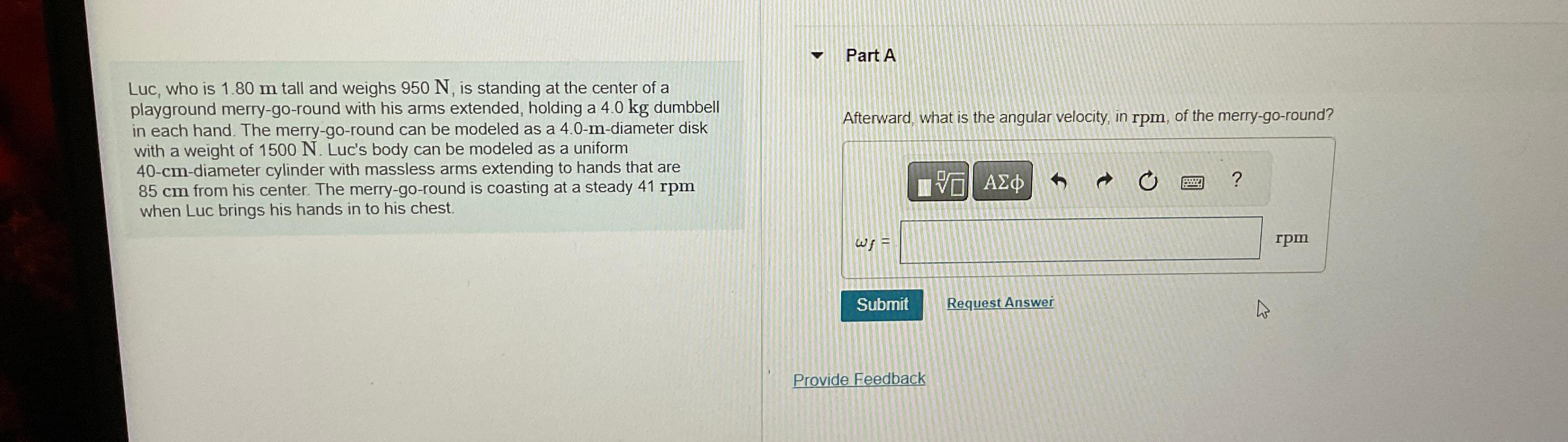 Solved Luc, who is 1.80m tall and weighs 950N, is standing | Chegg.com