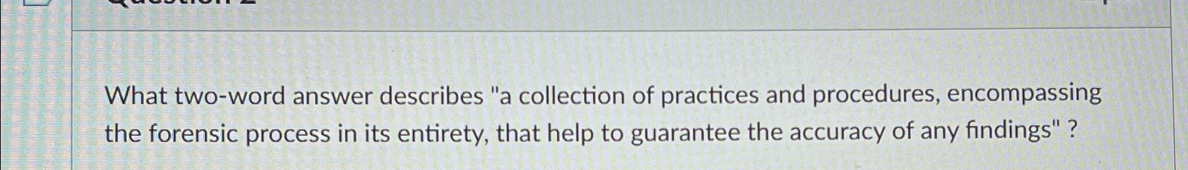Solved What two-word answer describes "a collection of | Chegg.com