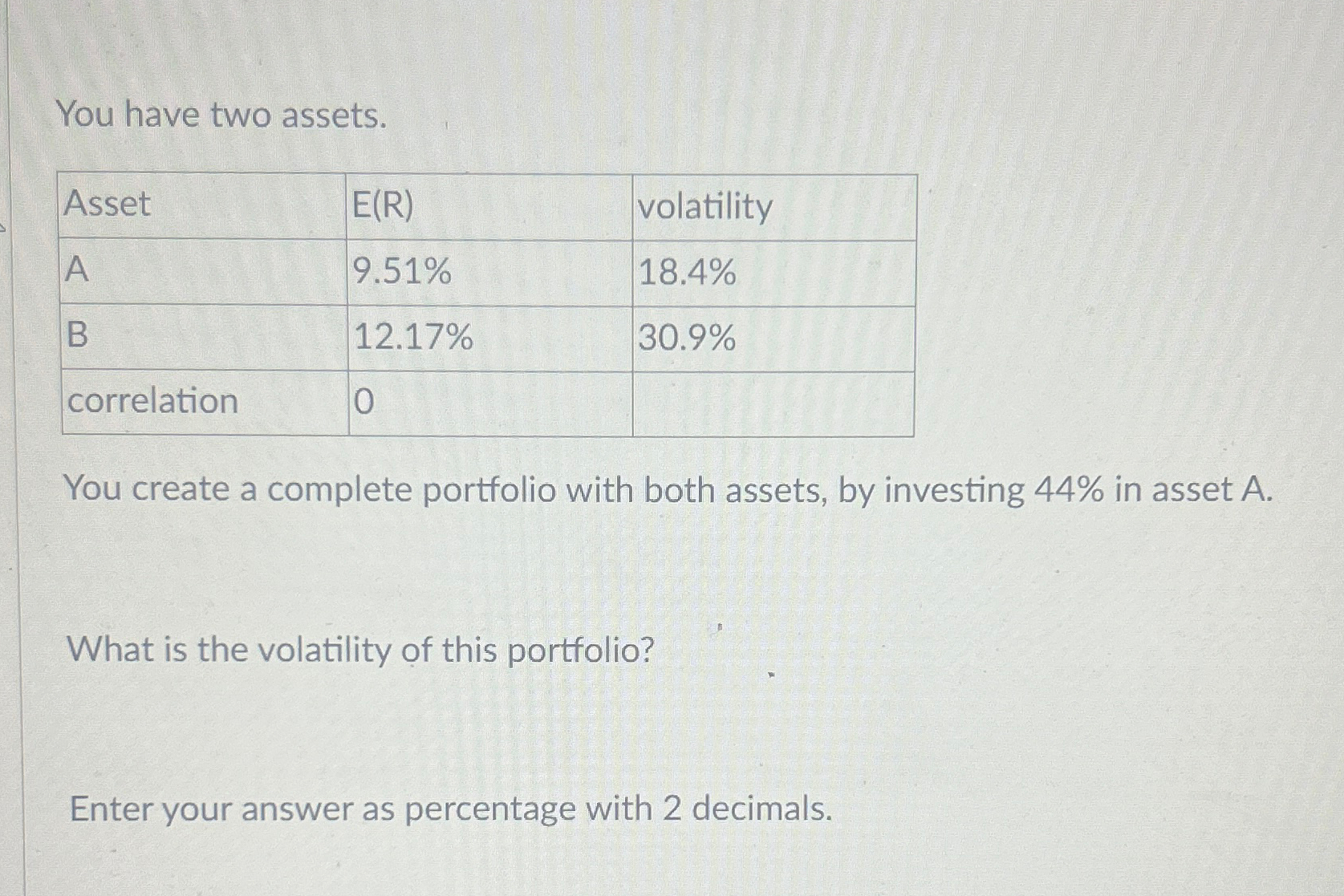Solved You have two | Chegg.com