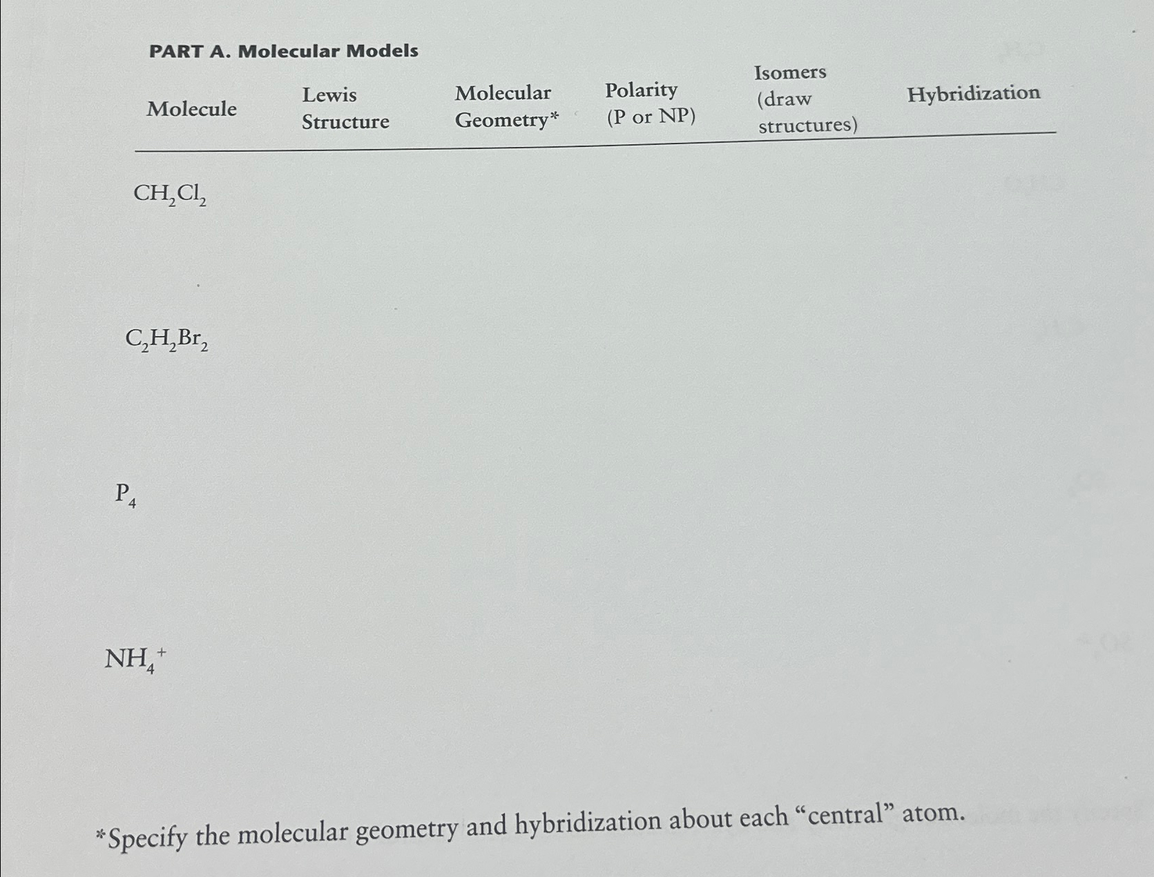 PART A. ﻿Molecular | Chegg.com