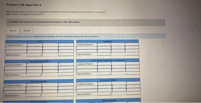 Required informetion Problem 3.3A (Algo) Preparing | Chegg.com