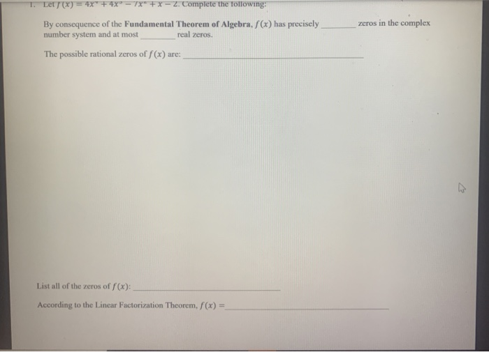Solved Name Activity #7 - Due 10/26 by 11:59 p.m. The Linear | Chegg.com