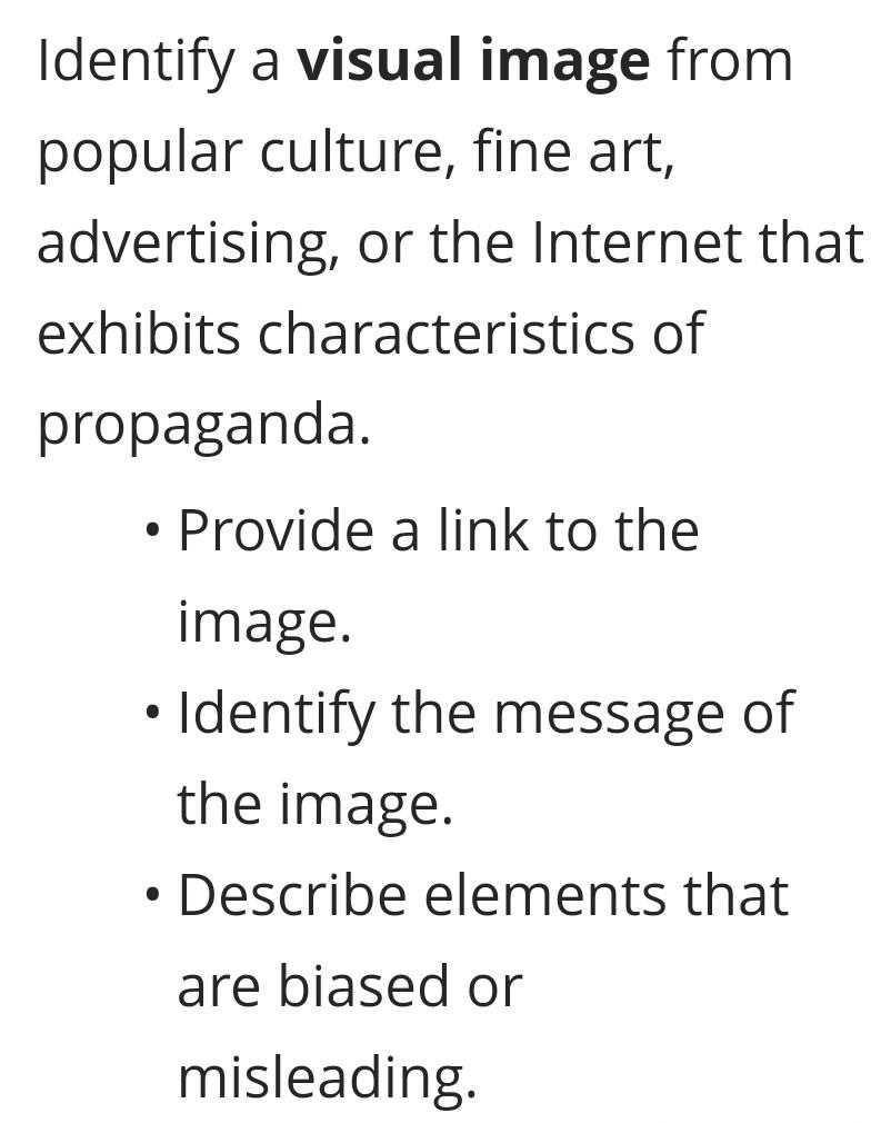 Identify a visual image from popular culture, fine | Chegg.com