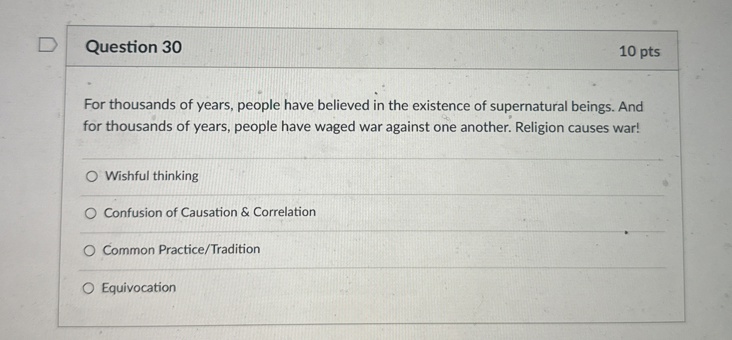 Solved Question 3010 ﻿ptsFor thousands of years, people have | Chegg.com