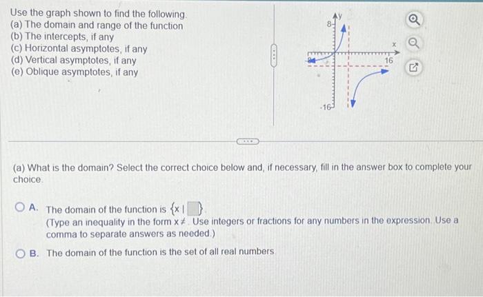 Solved please help with A-EUse the graph shown to find the | Chegg.com