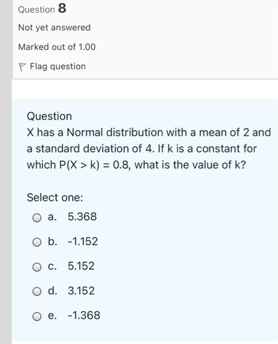 Solved Question 6 Not yet answered Marked out of 1.00 P Flag | Chegg.com
