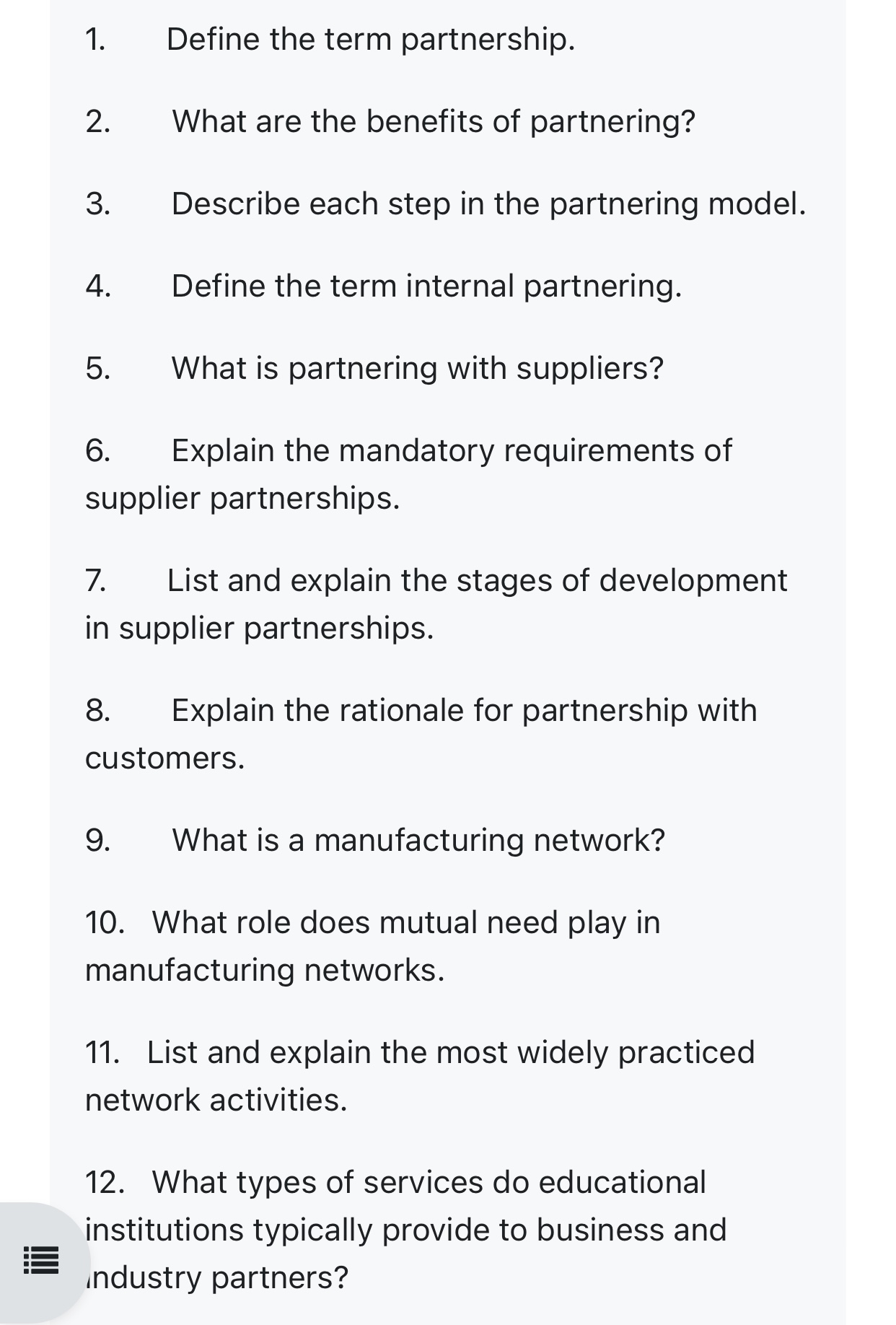 Solved do not copy paste .Define the term partnership.What | Chegg.com