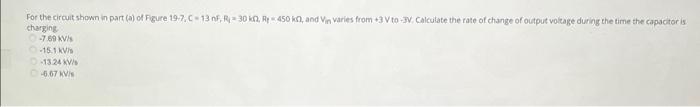 Solved Part (b) Figure 19-7For the circuit shown in part (a) | Chegg.com Solved Part (b) Figure 19-7For the circuit shown in part (a) | Chegg.com