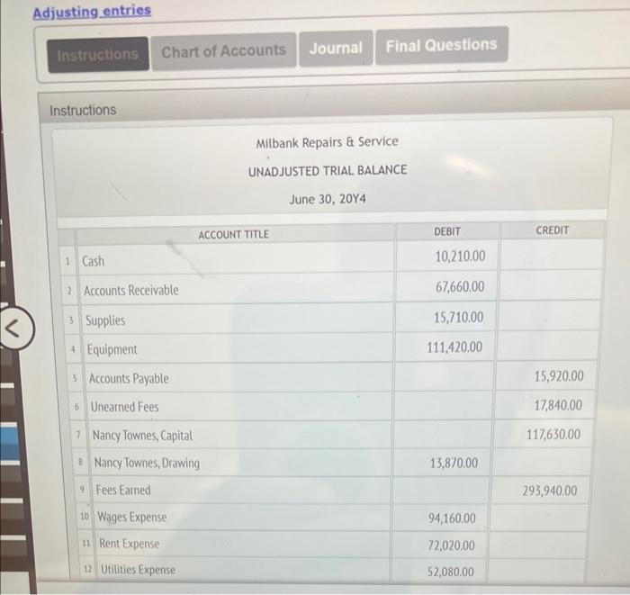 Adjusting entriesFor preparing the adjusting entries, | Chegg.com