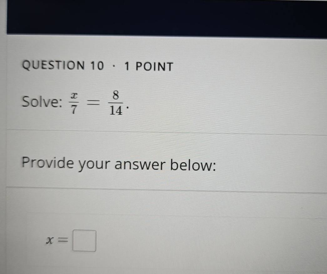 Solved QUESTION 10 * 1 POINTSolve: x7=814Provide your | Chegg.com Solved QUESTION 10 * 1 POINTSolve: x7=814Provide your | Chegg.com
