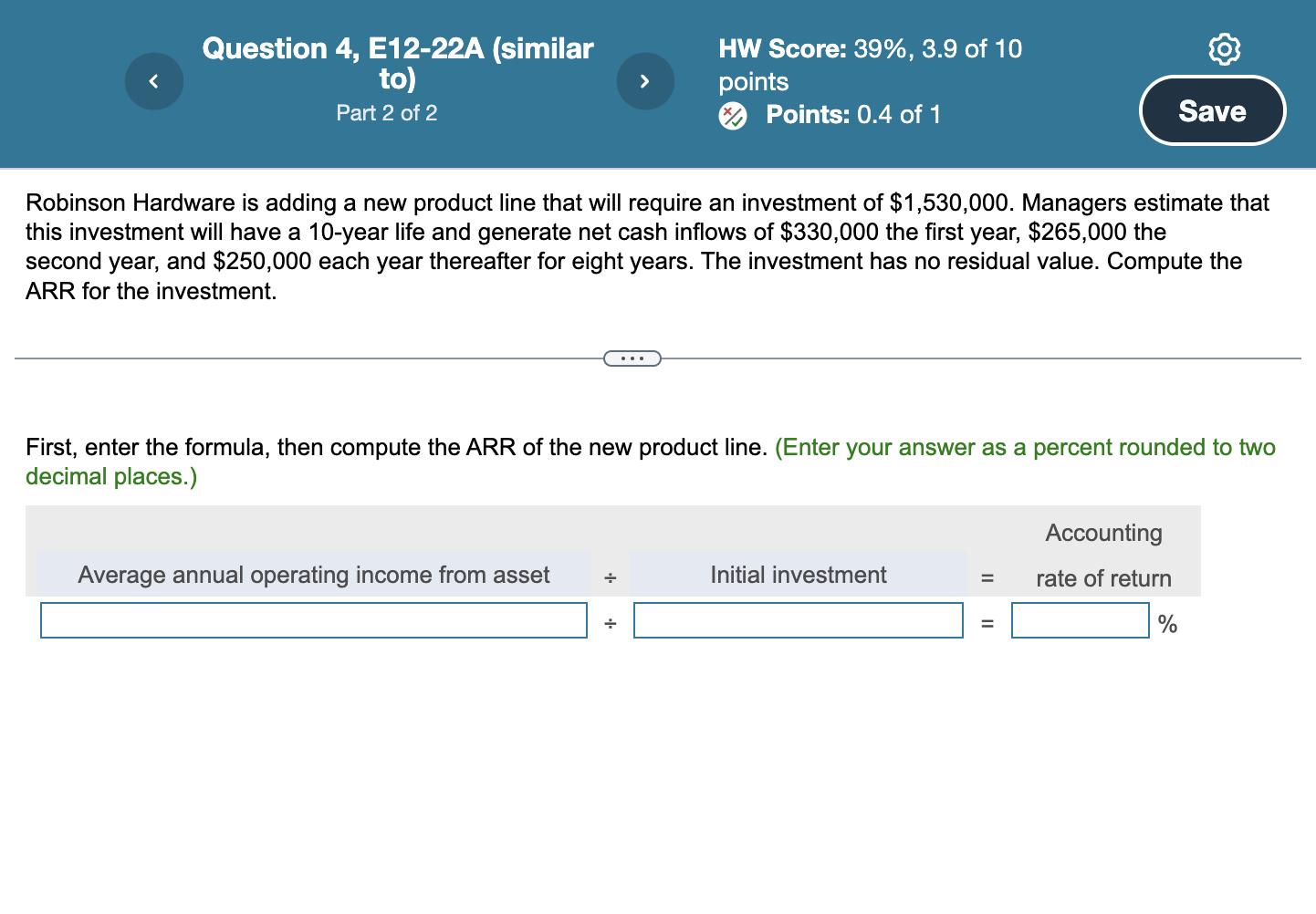 Solved Robinson Hardware is adding a new product line that | Chegg.com