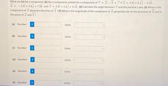 Solved What are (a) the x component, (b) the y component, | Chegg.com