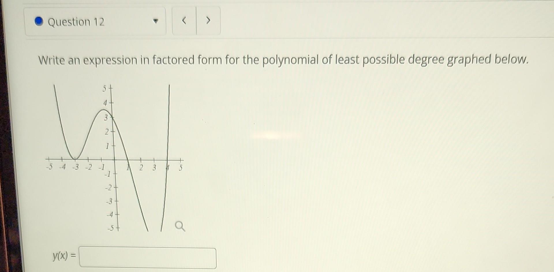 Solved Write an expression in factored form for the | Chegg.com