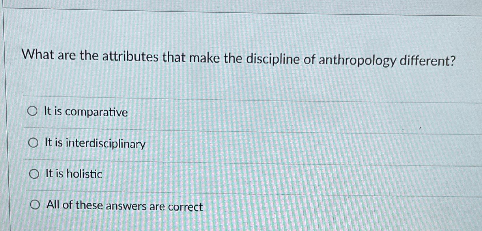 Solved What are the attributes that make the discipline of | Chegg.com