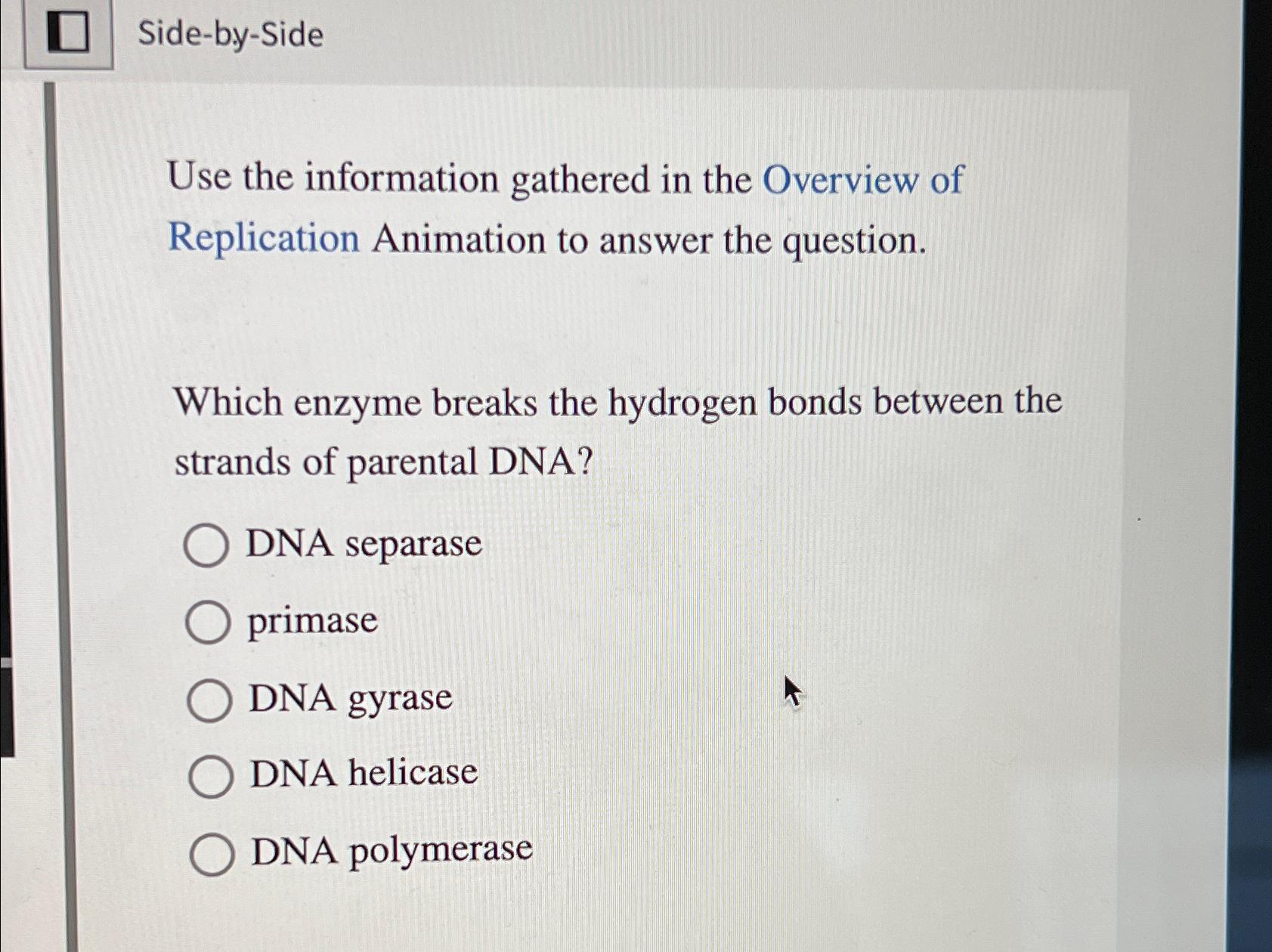 Solved Side-by-SideUse the information gathered in the | Chegg.com