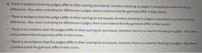 Solved At a gymnastics meet, three judges evaluate the | Chegg.com