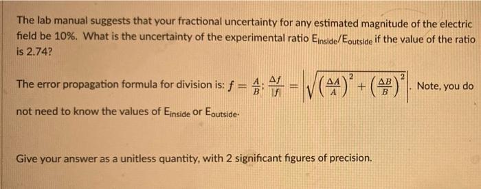 Solved The lab manual suggests that your fractional | Chegg.com