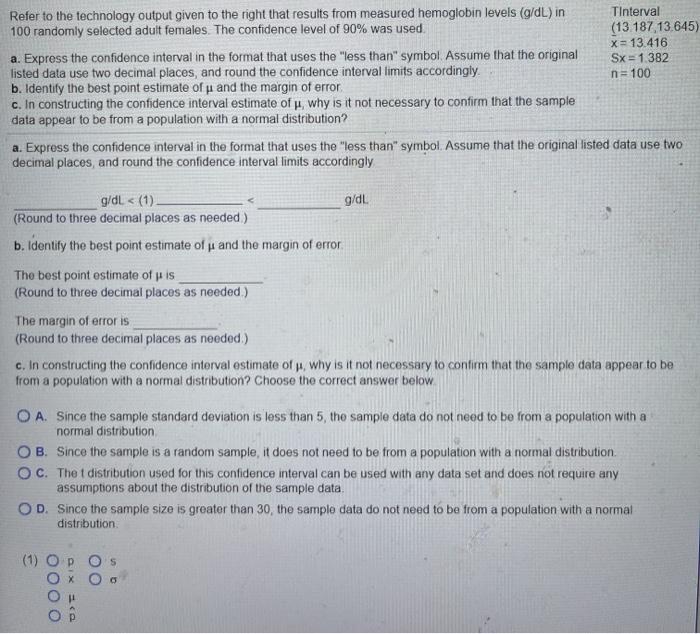 Solved Refer to the technology output given to the right | Chegg.com