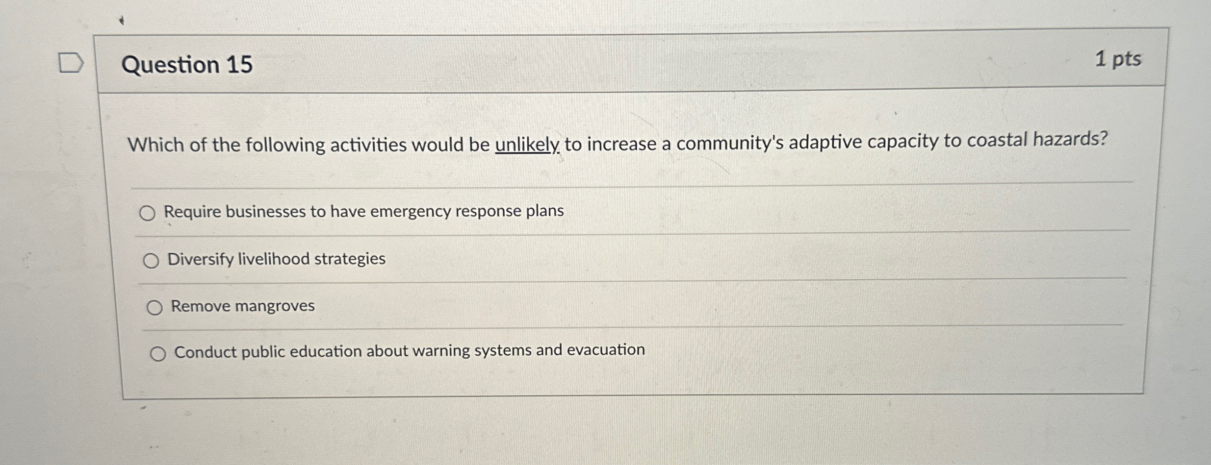 Solved Question 15Which of the following activities would be | Chegg.com Solved Question 15Which of the following activities would be | Chegg.com