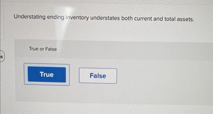 Solved Understating ending inventory understates both | Chegg.com