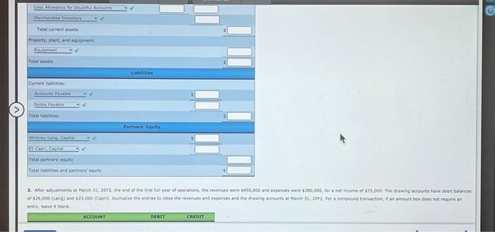 Solved Aor, 1 entry, leave is bank. Ectries and | Chegg.com