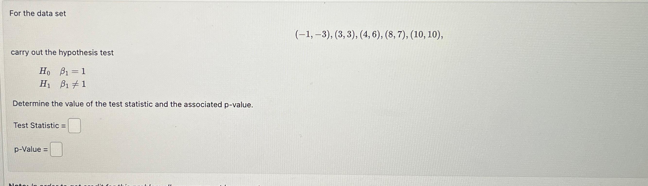 Solved For the data | Chegg.com