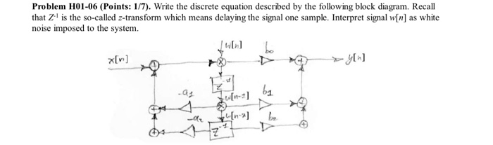 Solved Problem H01-06 (Points: 1/7). Write the discrete | Chegg.com