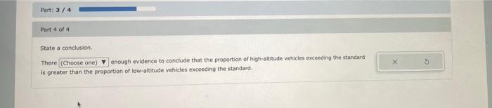 Solved Pollution and altitude: In a random sample of 335 | Chegg.com