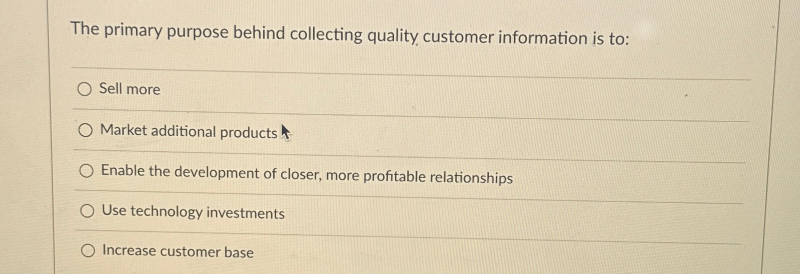Solved The primary purpose behind collecting quality | Chegg.com