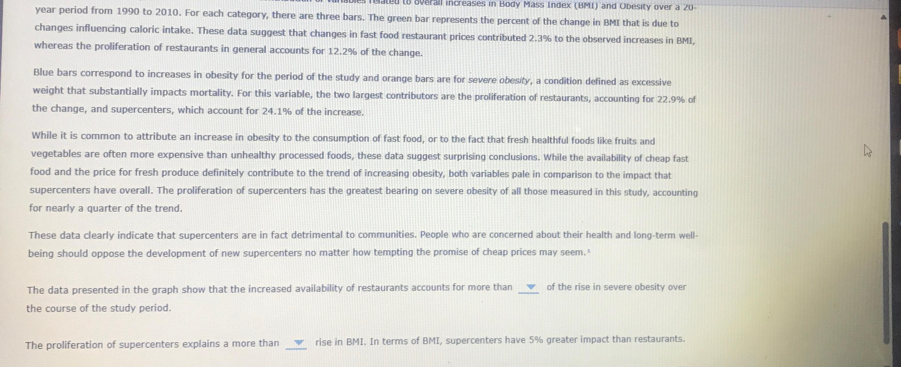 Solved changes influencing caloric intake. These data | Chegg.com