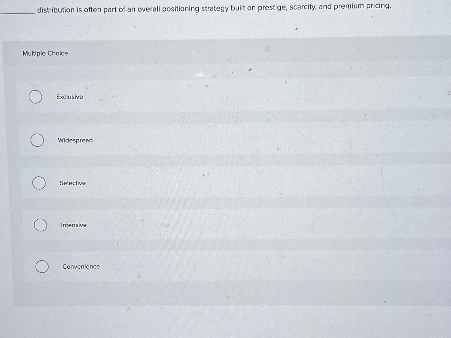 Solved distribution is often part of an overall positioning | Chegg.com