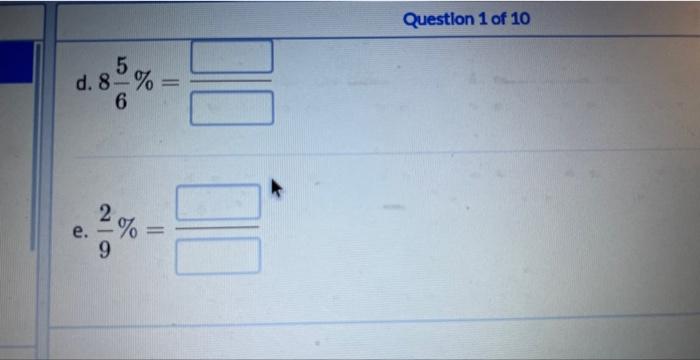 Solved Convert each percent to its equivalent fraction in | Chegg.com