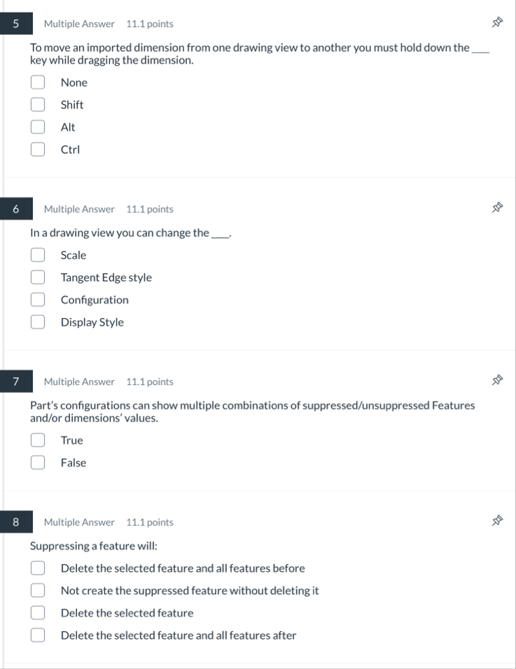 Solved 5Multiple Answer11.1 ﻿pointsTo move an imported | Chegg.com