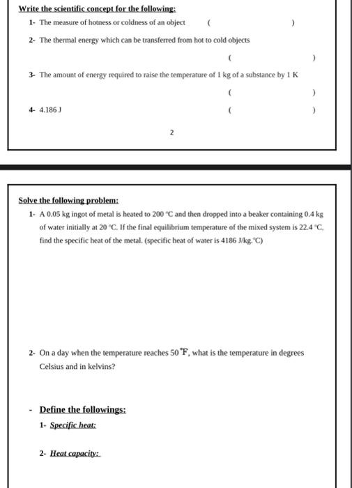 Solved Please, I want a correct and clear solution for all | Chegg.com